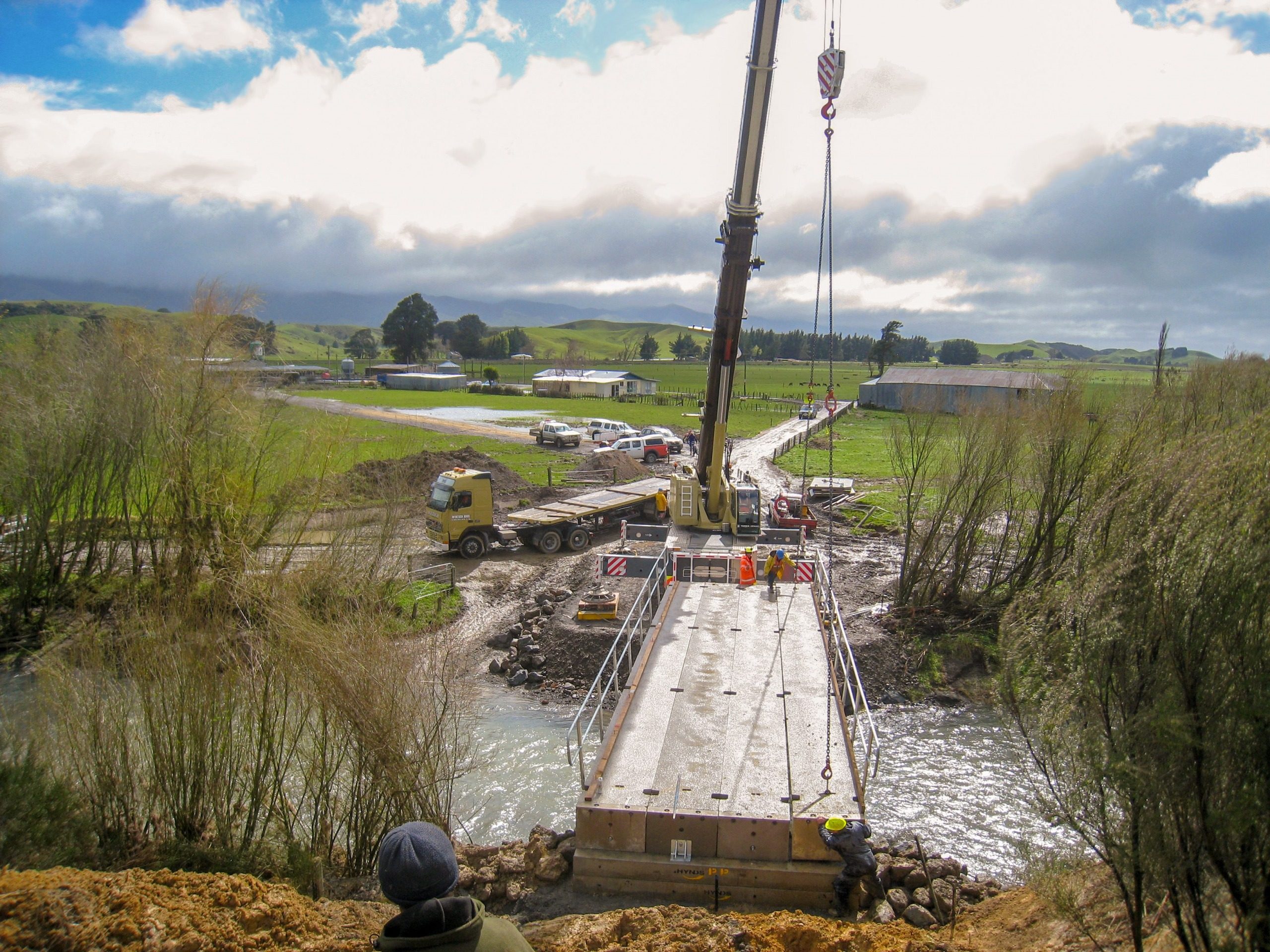 Wetland Area Precast Driveway Bridge To Cross Bridging Projects NZ
