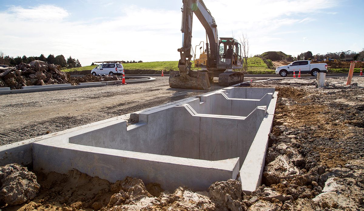 Bespoke Bio Retention Device Hunua - Hynds Pipe Systems Ltd.